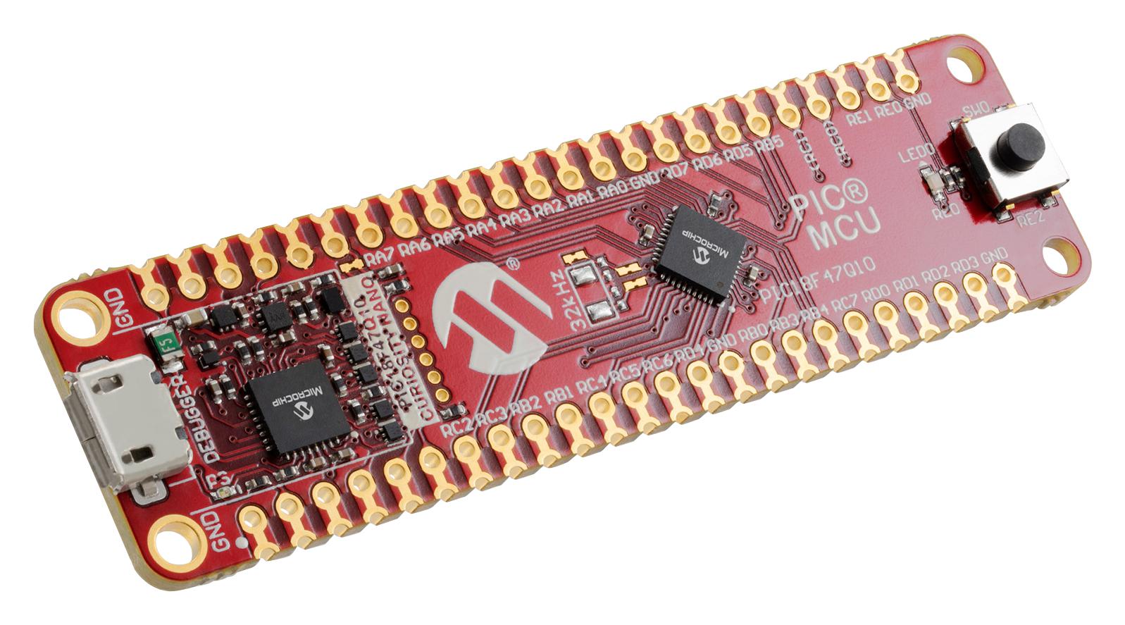 DM182029 - Microchip - Development Board, Curiosity Nano, PIC18F47Q10 MCU