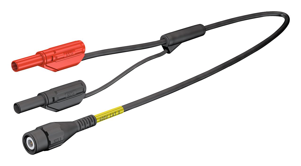 67.9868-160 - Staubli - BNC Breakout, BNC Plug, 4mm Stackable Banana Plug