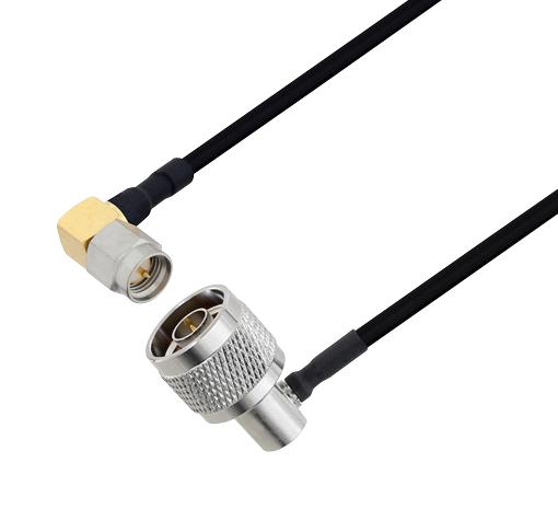 LCCA30478-FT6 - L-com - RF / Coaxial Cable Assembly, 90° N-Type Plug to ...