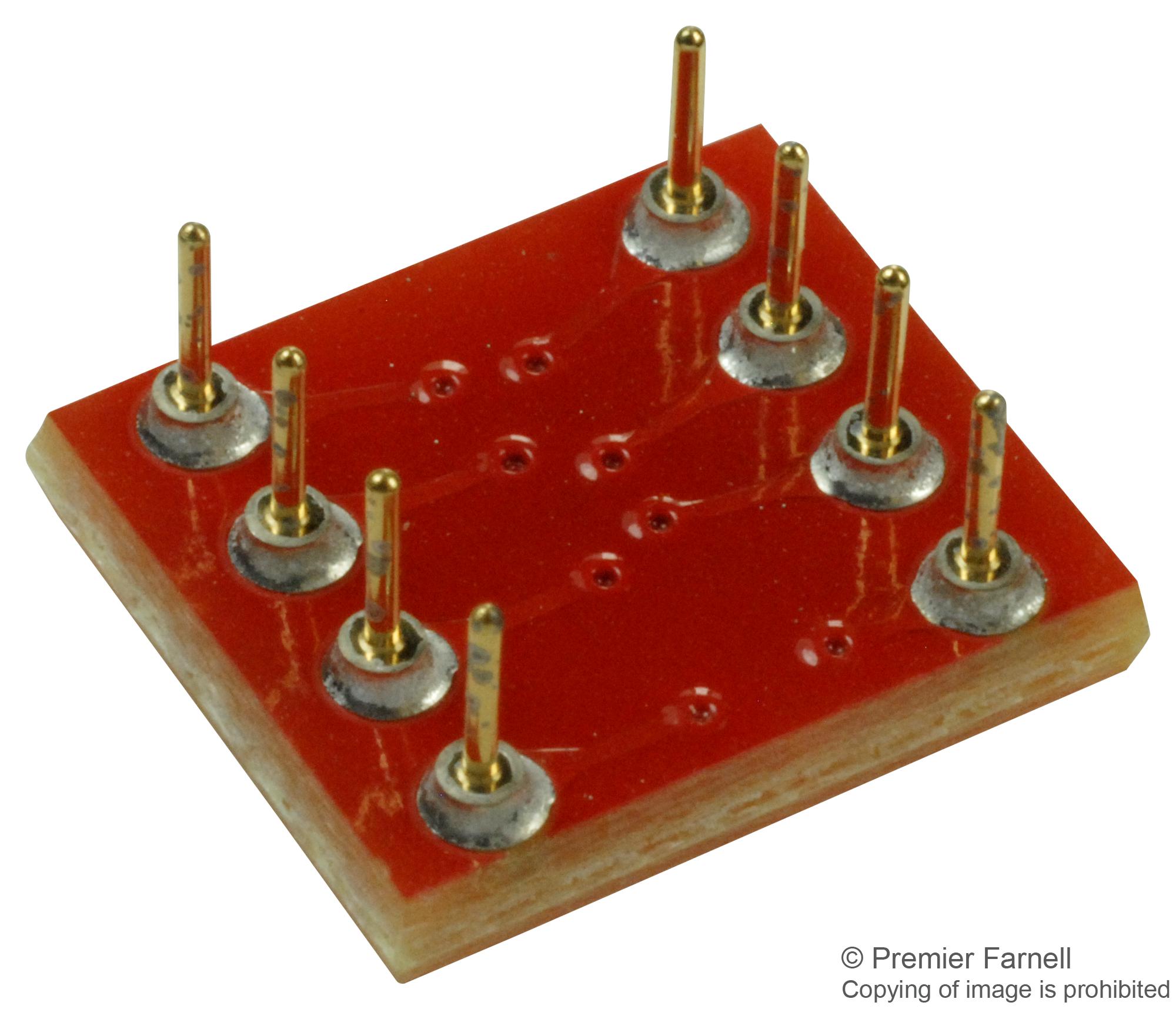 08-350000-11-RC - Aries - IC Adapter, 8-SOIC to 8-DIP, 2.54mm Pitch Spacing