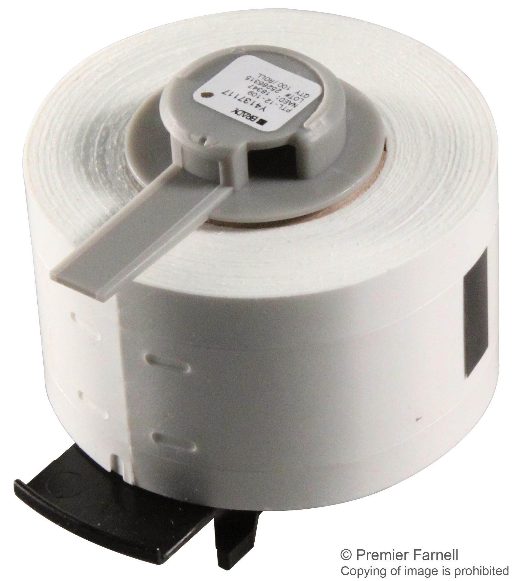 PTL-12-109 - Brady - Wire Marker, Tie On Printable Plate, White