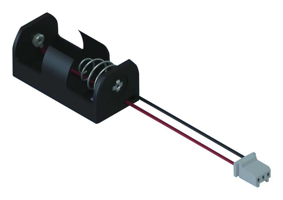 2486CN - Keystone - Battery Holder, Wire Leads, 1/2AA