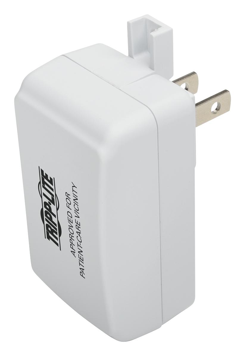 U280-001-W2-HG - Eaton Tripp Lite - Mains Adapter, Hospital-Grade, Wall ...