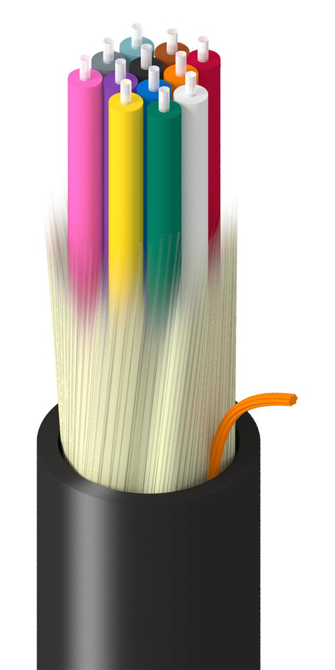 TF-3DK-144-RN5N - Belden - Fiber Optic Cable, Multimode, 250µm