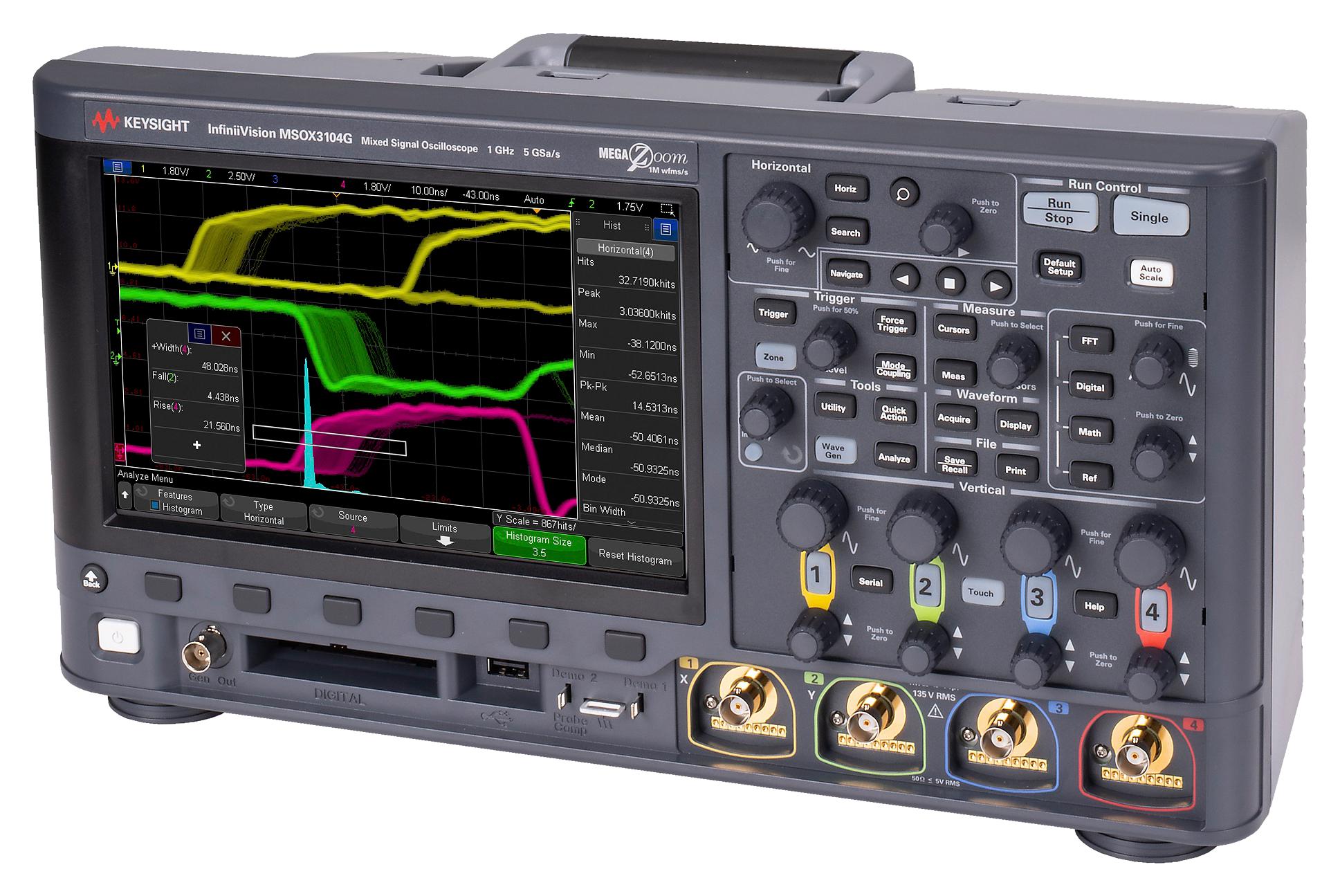 MSOX3104G - Keysight Technologies - MSO / MDO Oscilloscope ...