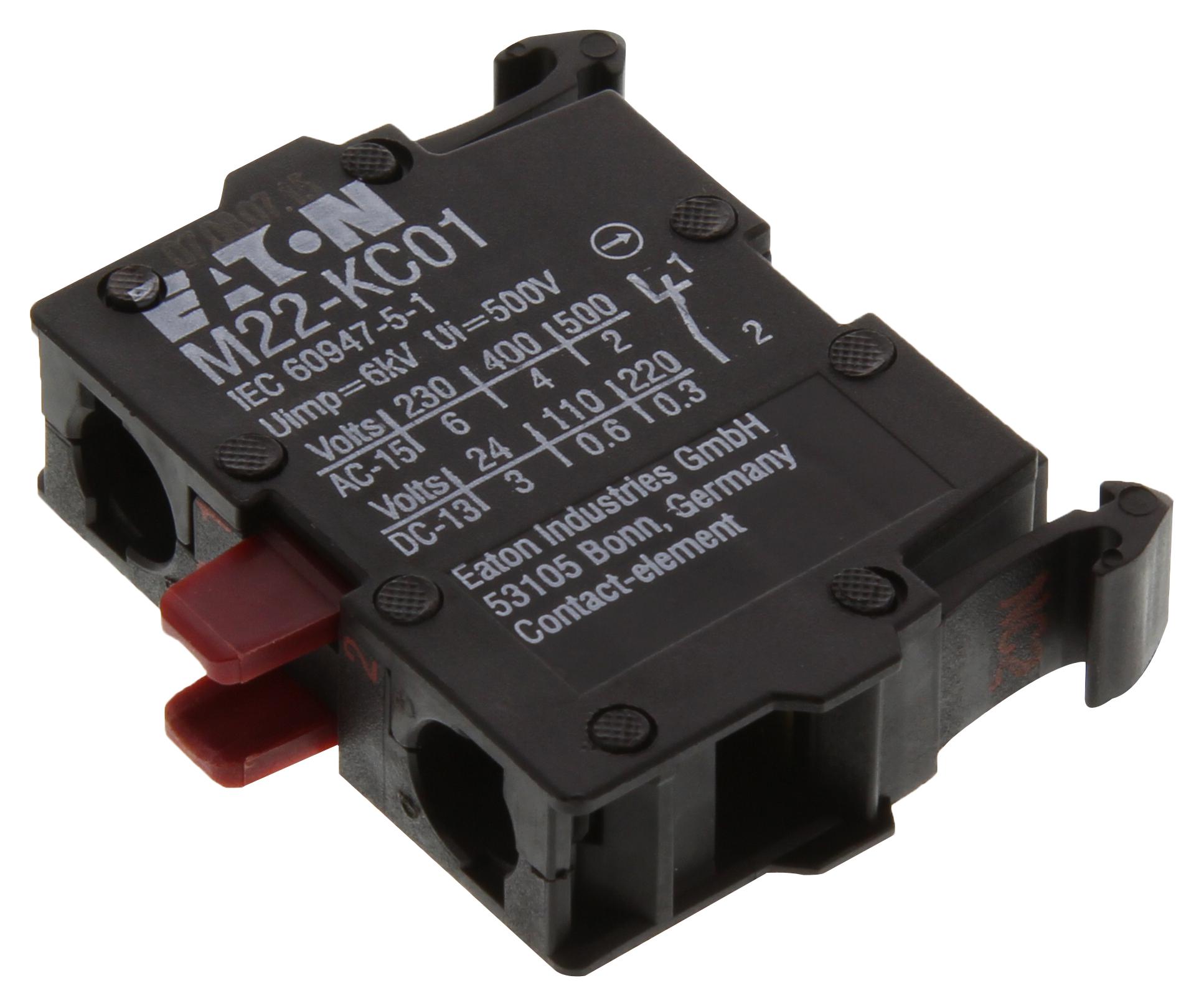 M22-KC01 - Eaton Moeller - Contact Block, 4 A, 500 V
