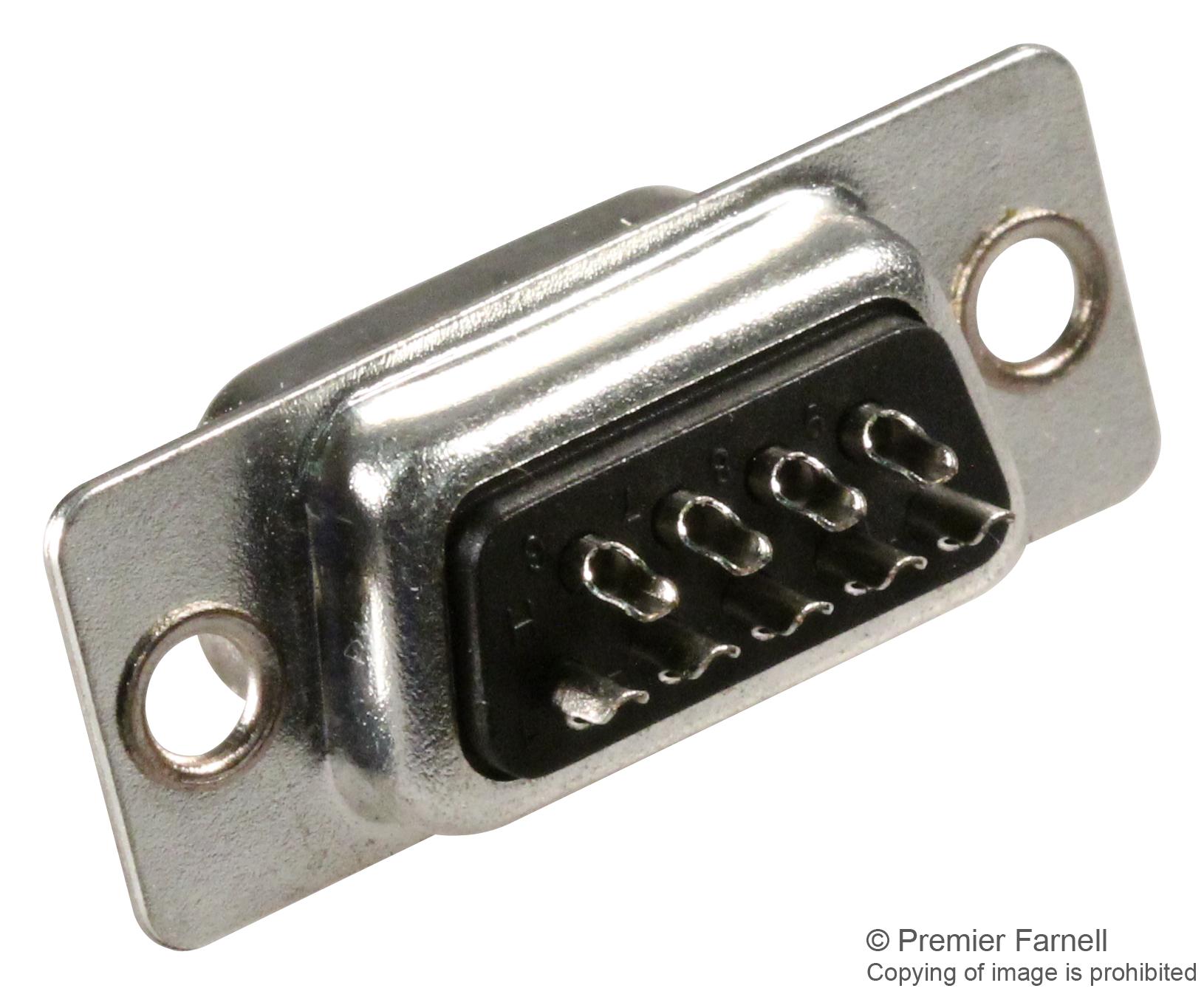 698064 - Multicomp Pro - D Sub Connector, Tin & Dimple, DB9