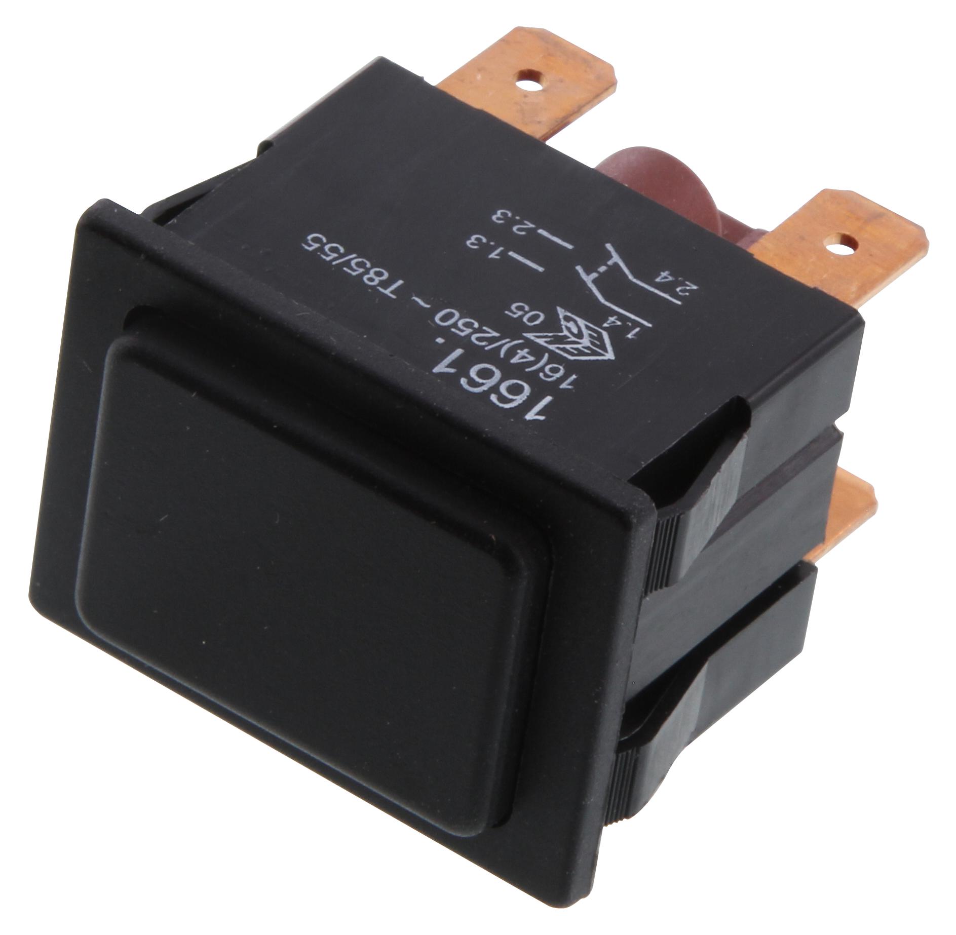 1661.0201-00 - Marquardt - Industrial Pushbutton Switch, 1660 Series, DPST