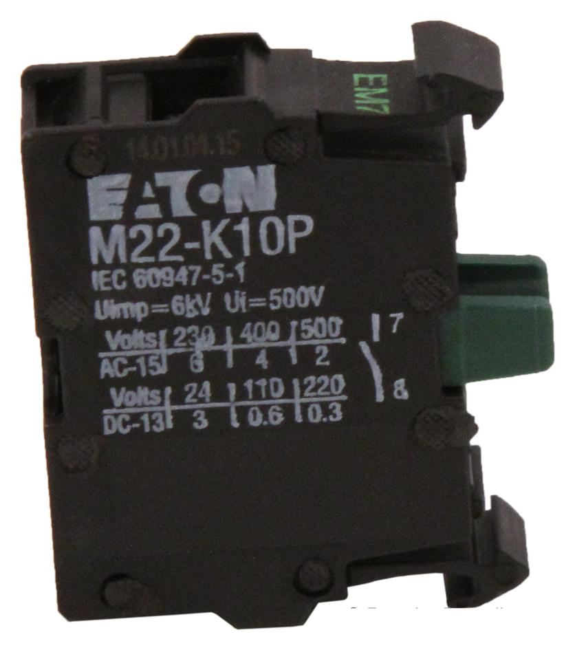 M22-K10P - Eaton Cutler Hammer - Contact Block, 4 A, 115 V