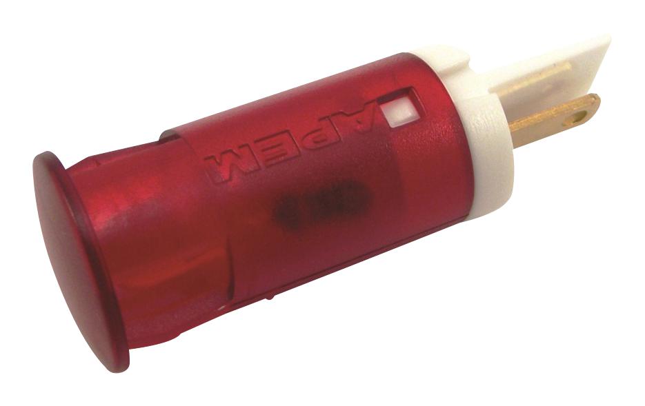 QS121XXHR220 - Apem - LED Panel Mount Indicator, Red, 220 VAC