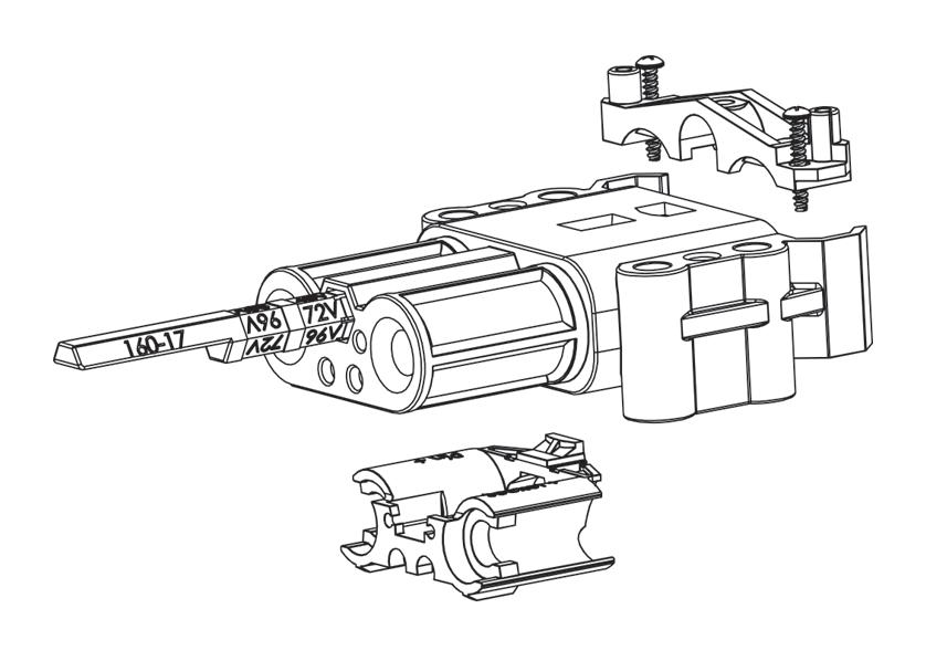 A32500-0009 - Anderson Power Products - Heavy Duty Connector Base, DIN ...