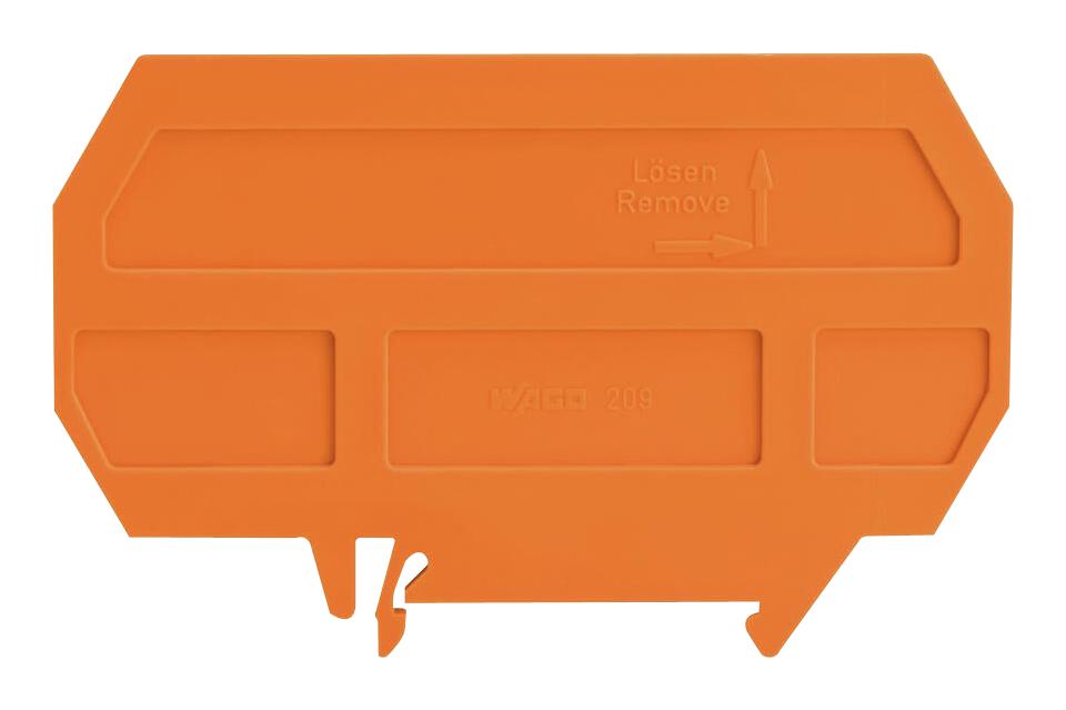 209-190 - Wago - Accessory, Orange, Wago 209 Series DIN 35 Rail ...