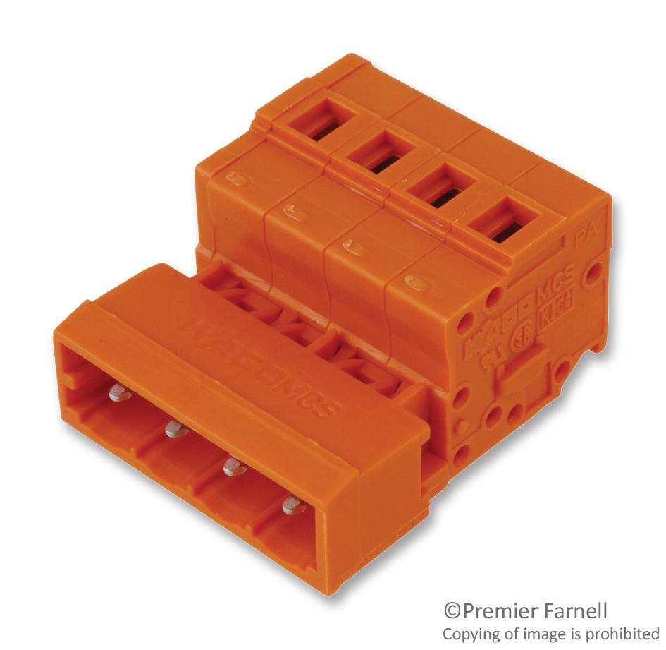 231-634 - Wago - Pluggable Terminal Block, 5.08 mm, 4 Positions