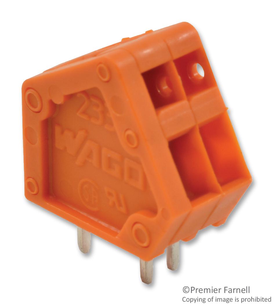 233-402 - Wago - Wire-To-Board Terminal Block, 2.54 mm, 2 Positions