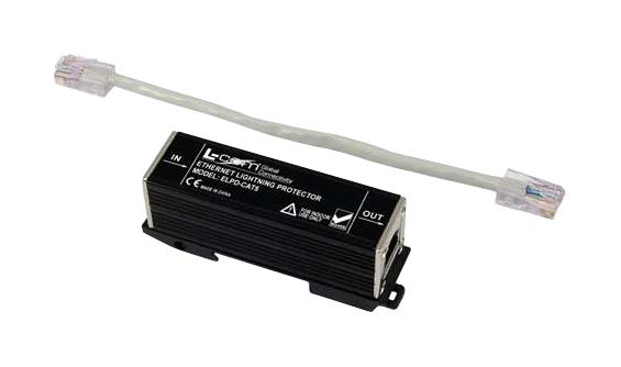 ELPD-CAT5 - L-com - Surge Protector, POE Surge Protector, 1 Ports