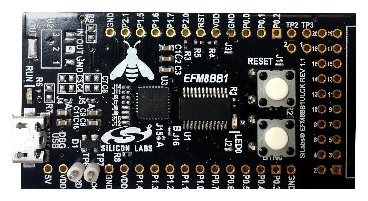 EFM8BB1LCK - Silicon Labs - Explorer Kit, EFM8BB10F8G-A-QSOP24, 8 bit