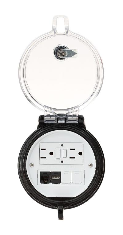 DAP4BC-G0-5U - Panduit - DATA ACCESS PORT, 4" BASE, CAT5E COUPLER