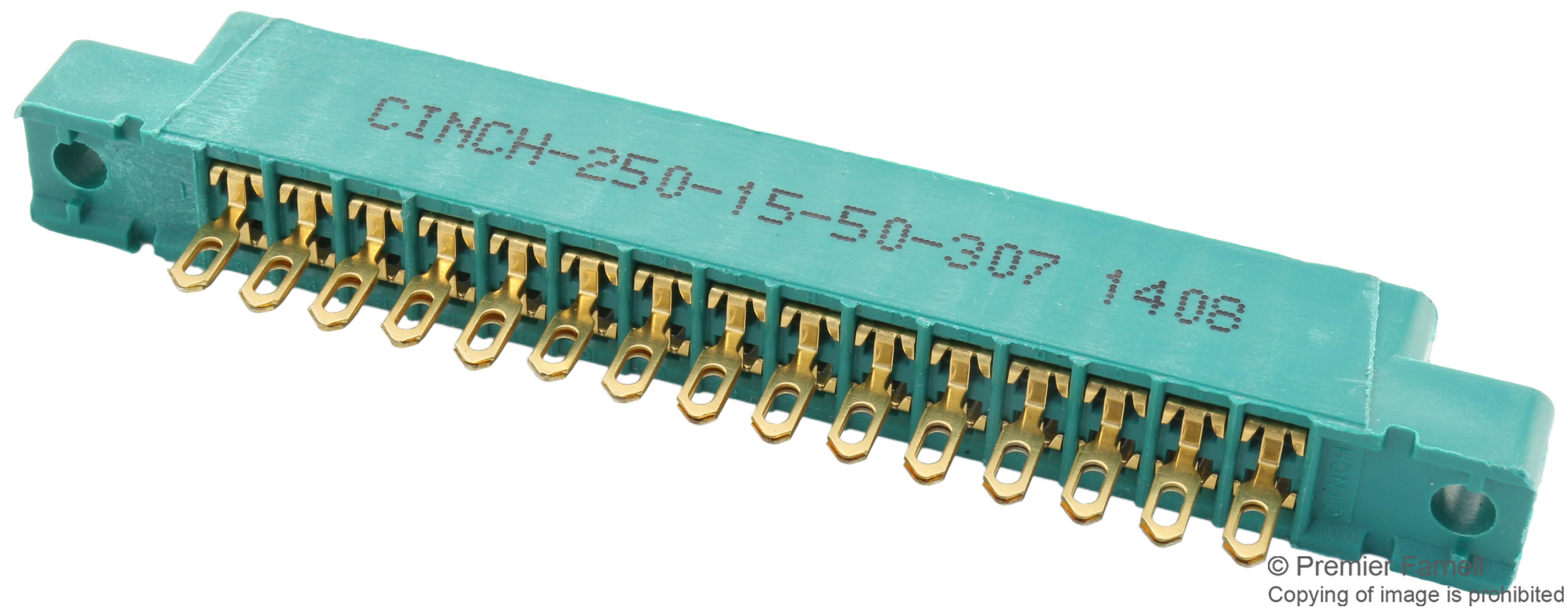 50-15A-20 - Cinch Connectivity Solutions - Card Edge Connector, Solder ...