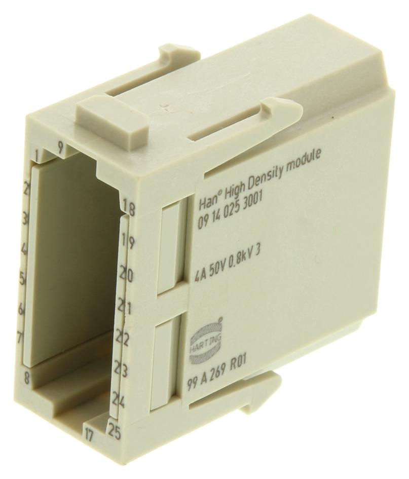 09140253001 - Harting - Heavy Duty Connector, Pin Module, Less Contacts