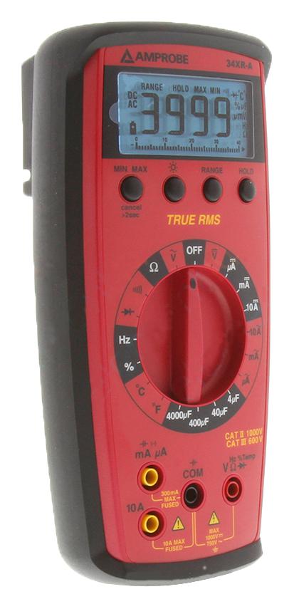 34XR-A - Amprobe - Fluke - Handheld Digital Multimeter, 3999 Count ...