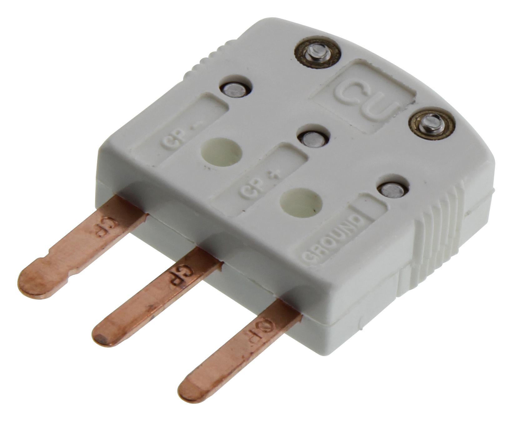 MTP-U-M - Omega - Thermocouple Connector, MTP Series, 3 Prong