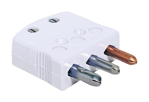 OTP-U-M - Omega - Thermocouple Connector, OTP Series, 3 Prong