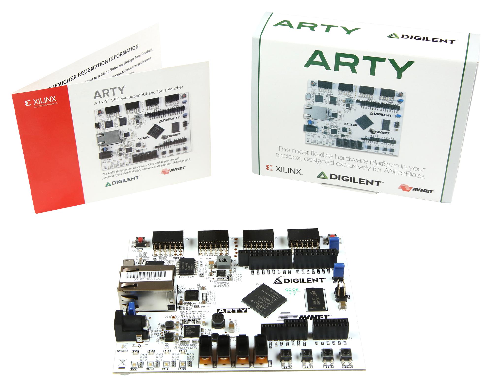 AES-A7MB-7A35T-G - Avnet - Evaluation Kit, Artix-7 35T FPGA, Digilent ...