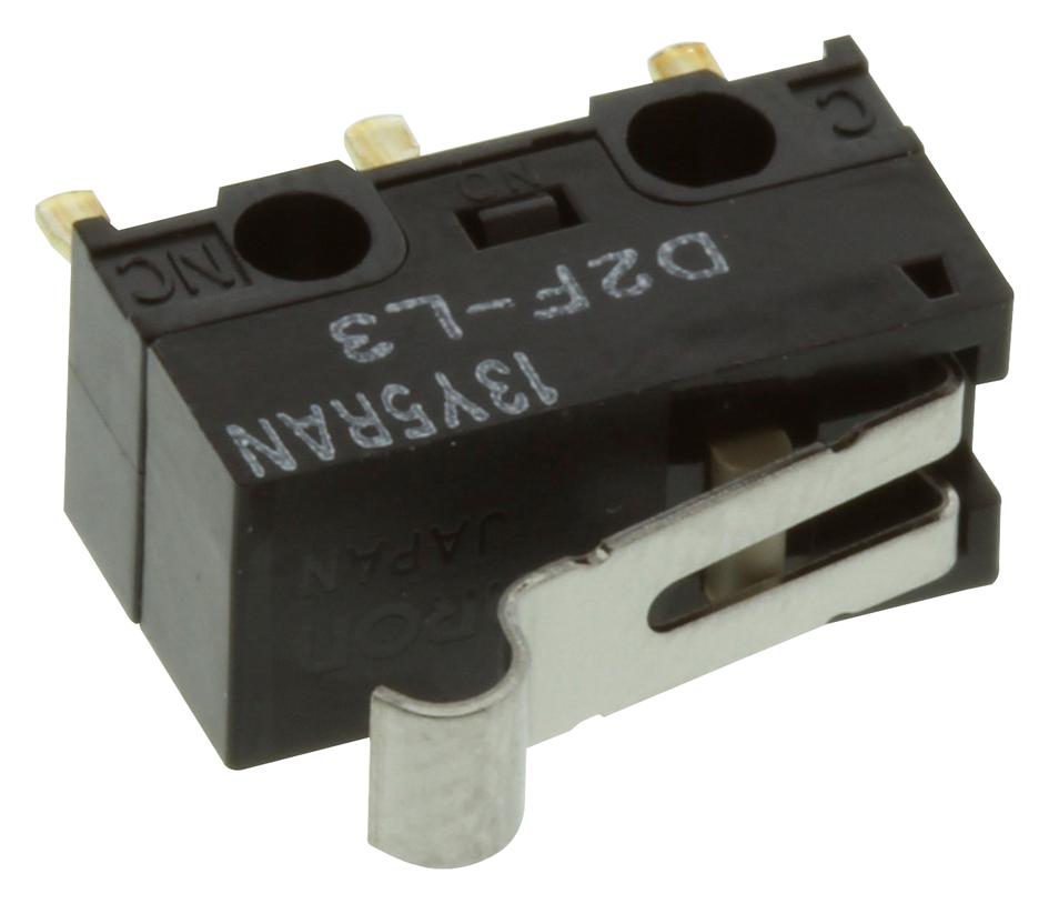 D2F-L3 - Omron Electronic Components - Microswitch, Ultra Subminiature, Simulated Roller Lever