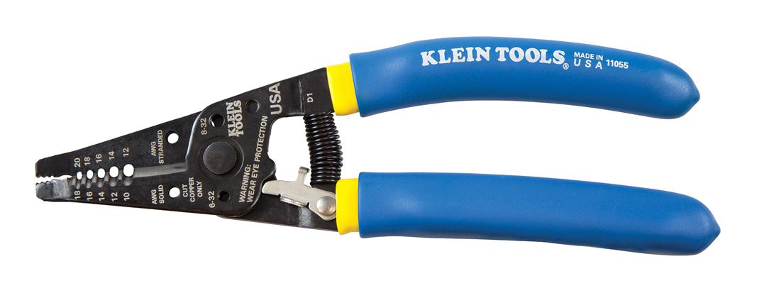 11055 - Klein Tools - Wire Stripper & Cutter, 20-10 AWG / 0.5-4mm² ...