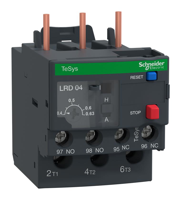 LRD04 - Schneider Electric - Overload Relay, LRD0, 400 mA