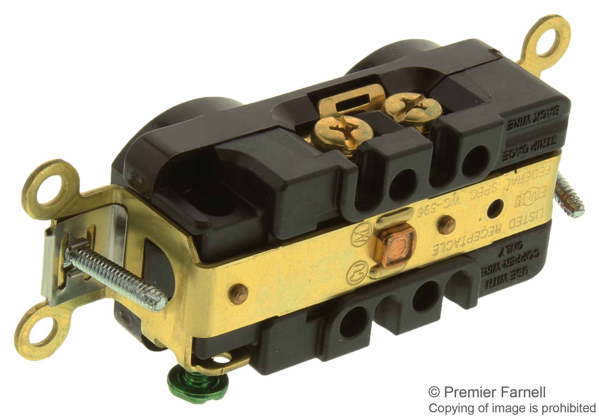 HBL5252 - Hubbell Wiring Devices - Power Entry Connector, Electrical AC ...