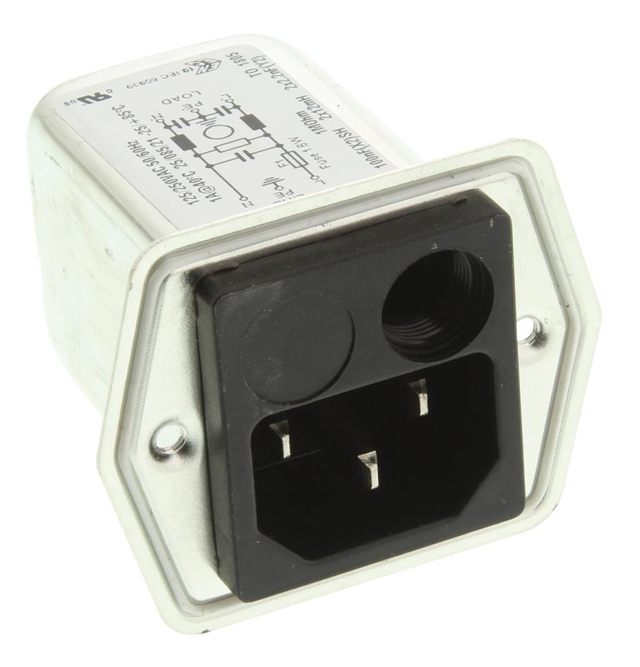 5707.0101.113 - Schurter - Filtered IEC Power Entry Module, IEC C14, C18