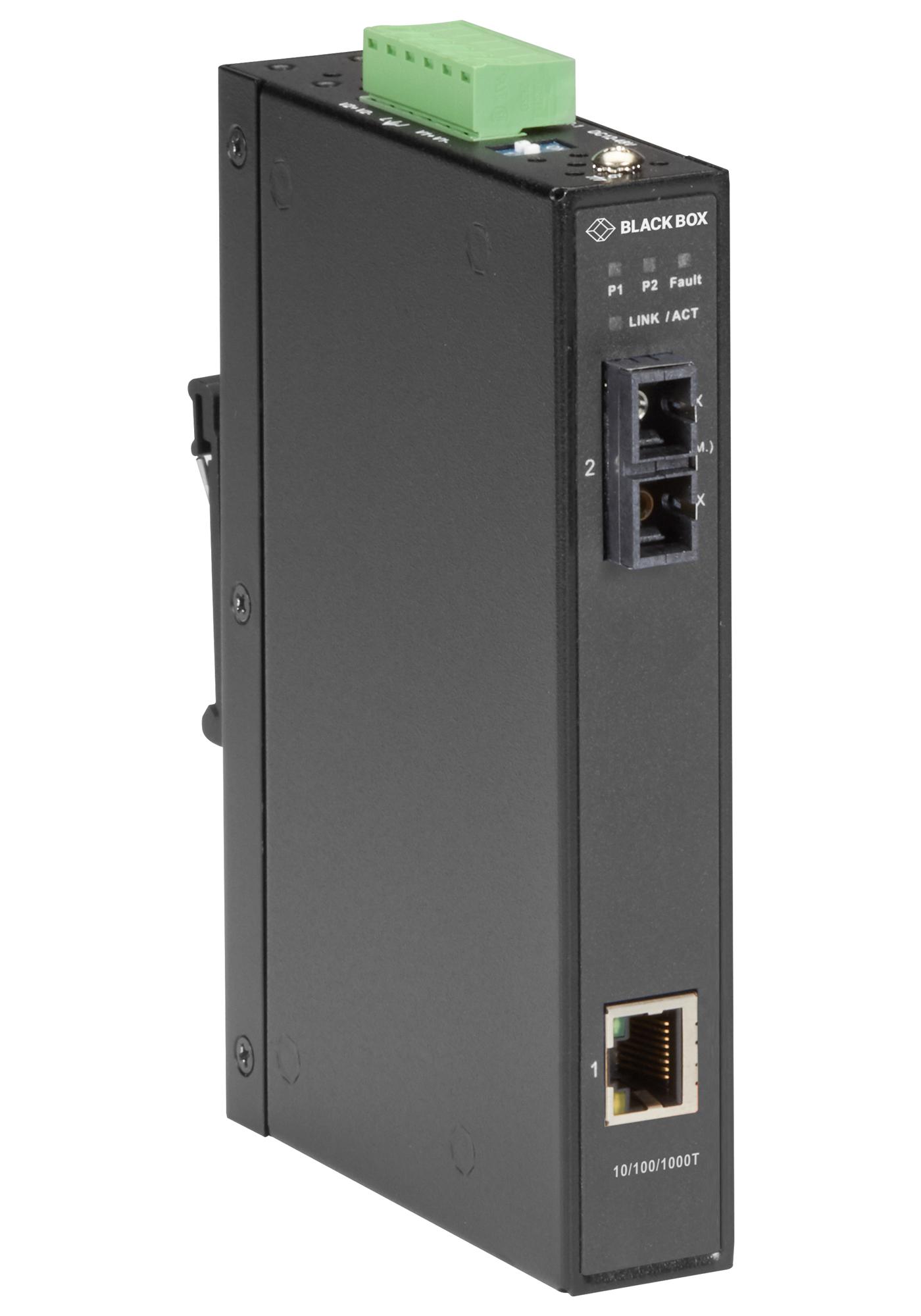 LGC282A - Black Box - GIGABIT ETHERNET MEDIA CONVERTER, SM SC