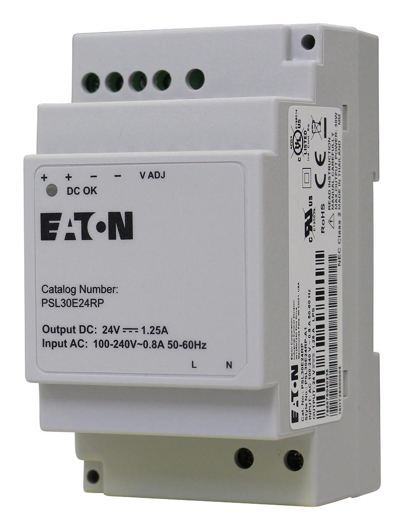 PSL30E24RP - Eaton - AC/DC DIN Rail Power Supply (PSU), 1 Output, 30 W