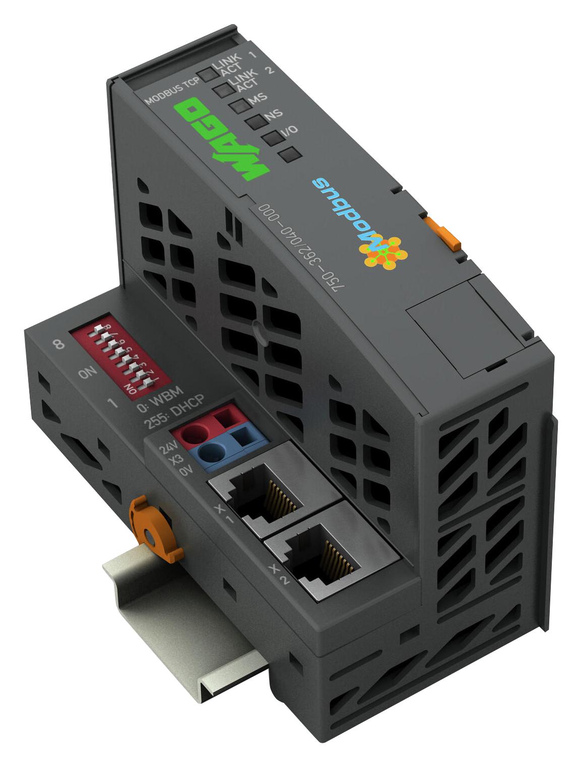 750-362/040-000 - Wago - FIELDBUS CPLR MODBUS TCP, EXTREME, GREY