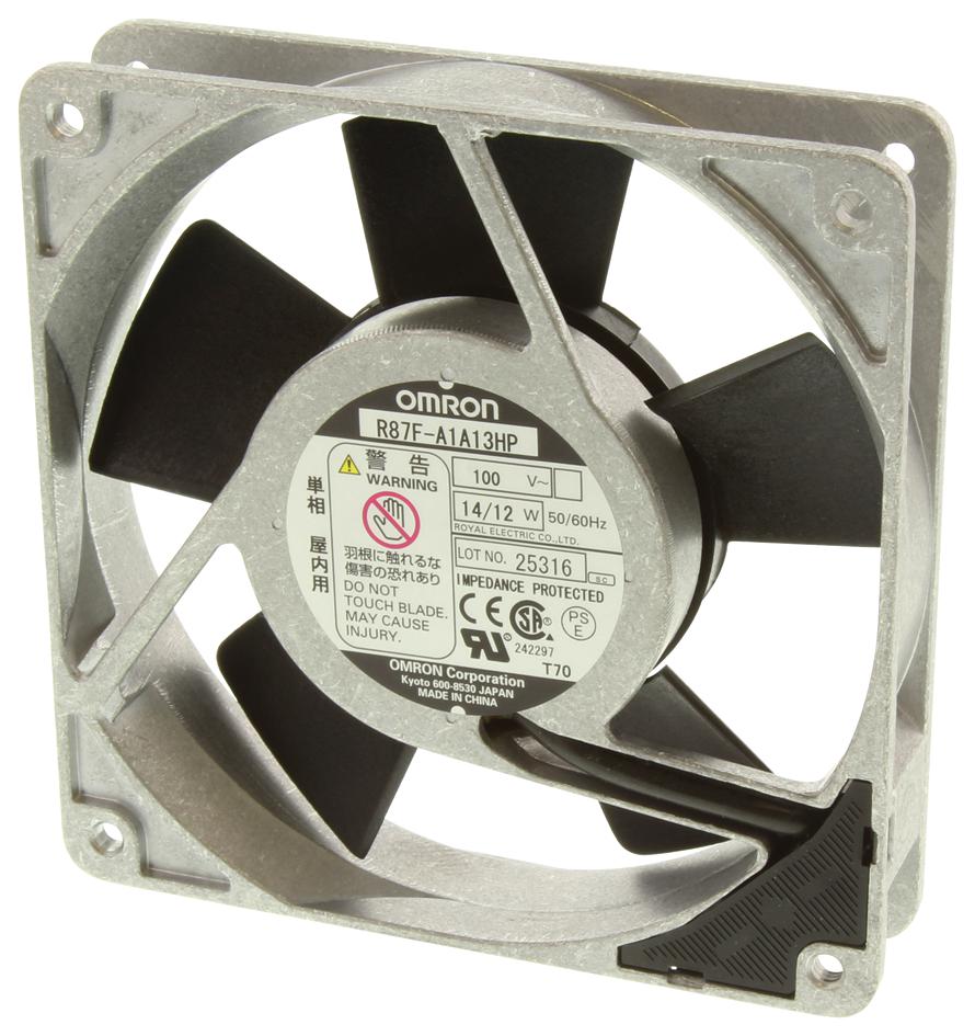 R87F-A1A13HP - Omron Electronic Components - AC Axial Fan, 100V, Square