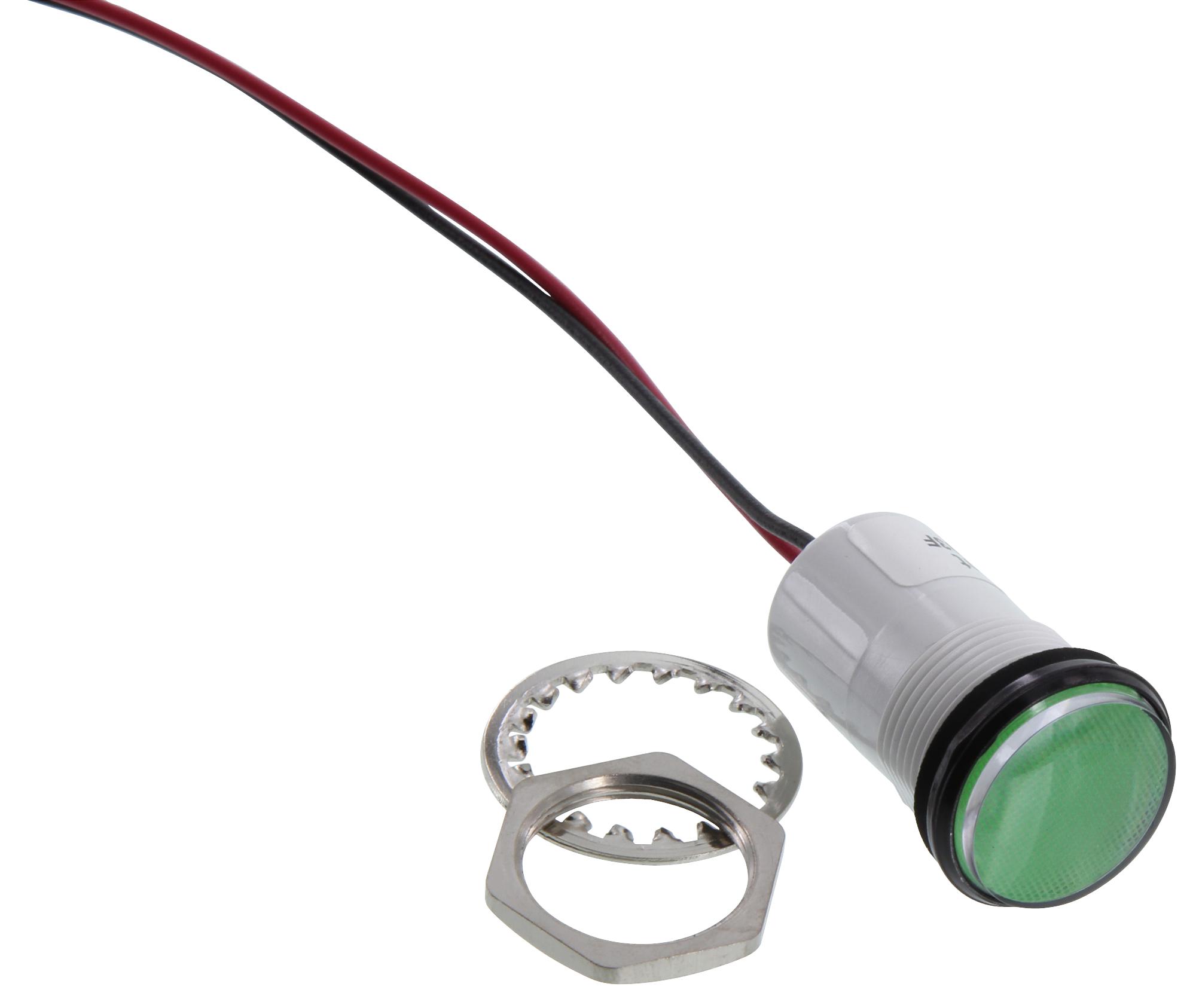 557-1605-203F - Dialight - LED Panel Mount Indicator, Watertight, Green