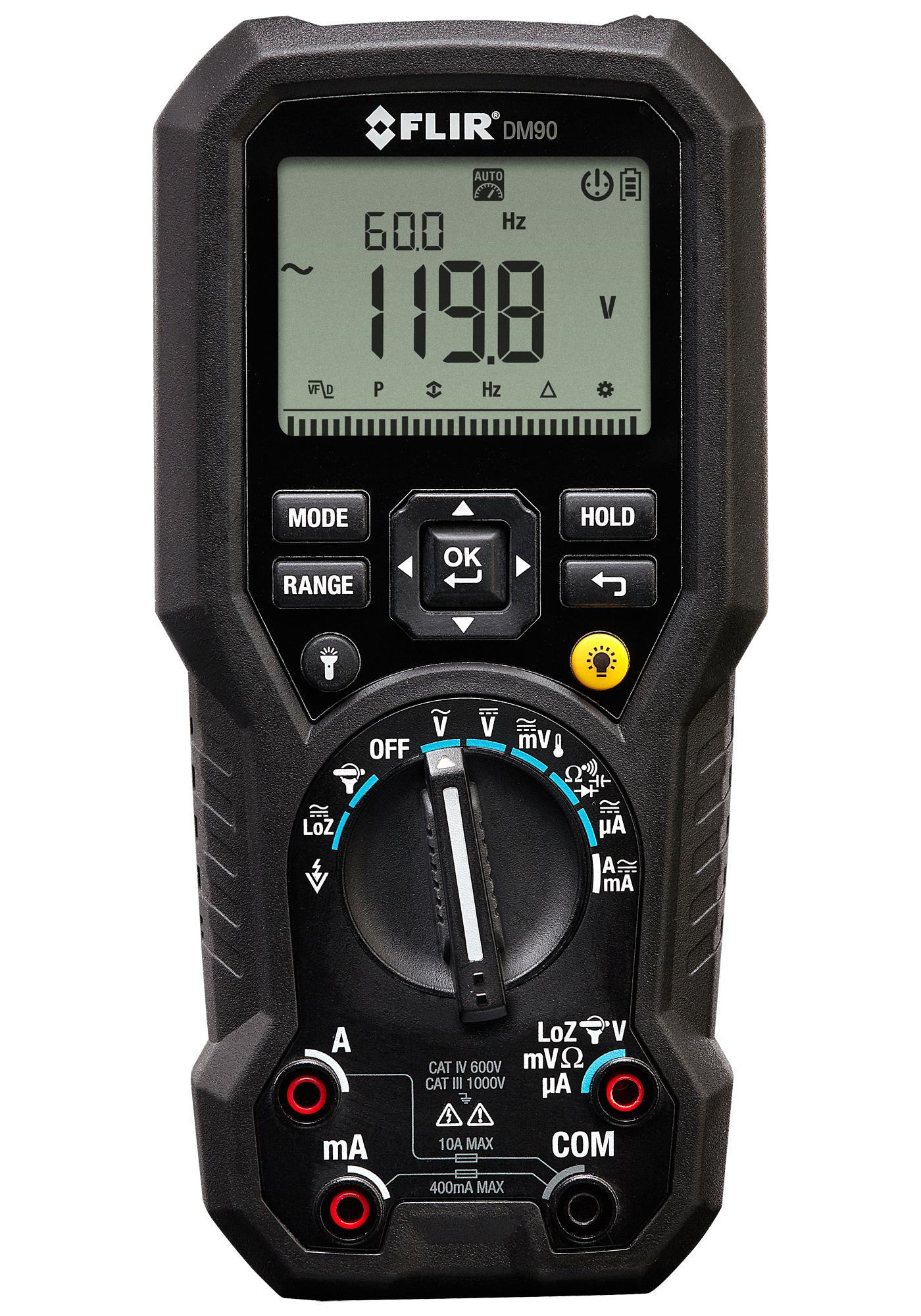 DM90 - Flir - Handheld Digital Multimeter, 6000 Count, True RMS