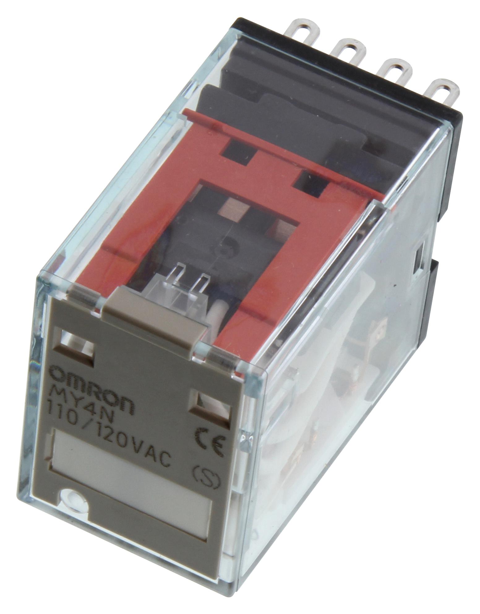 MY4N AC110/120 (S) - Omron Industrial Automation - Power Relay, 4PDT, 120 VAC