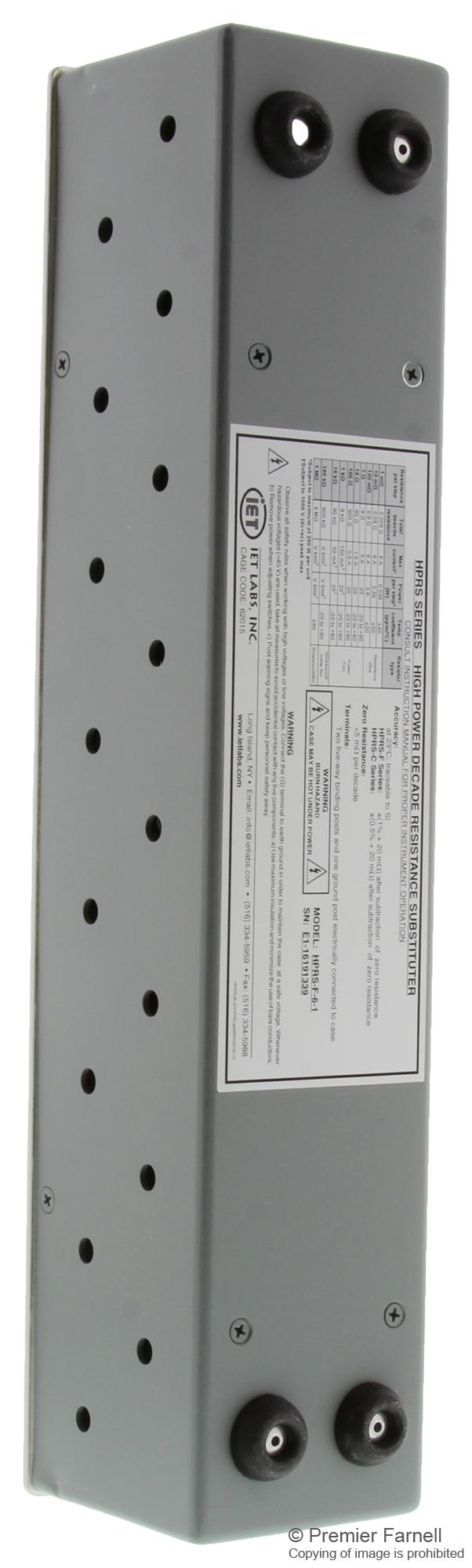 HPRS-F-6-1 - Iet Labs - Decade Box, Resistance, 6