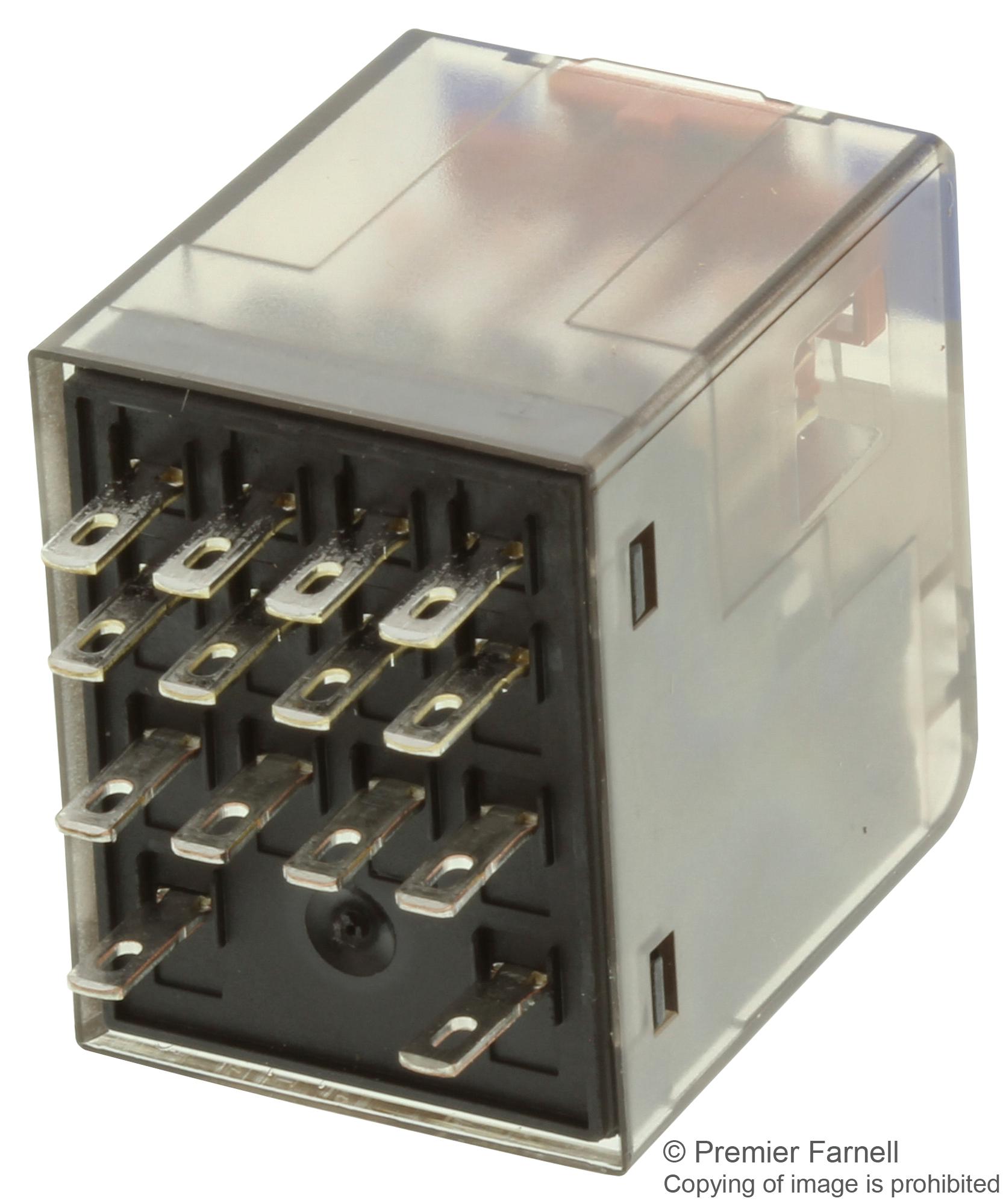 PT570048 - Schrack - Te Connectivity - Power Relay, 4PDT, 48 VDC