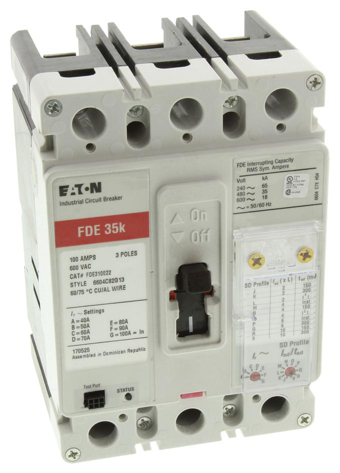 FDE310022 - Eaton Cutler Hammer - Electronic Circuit Breaker, FD Frame ...