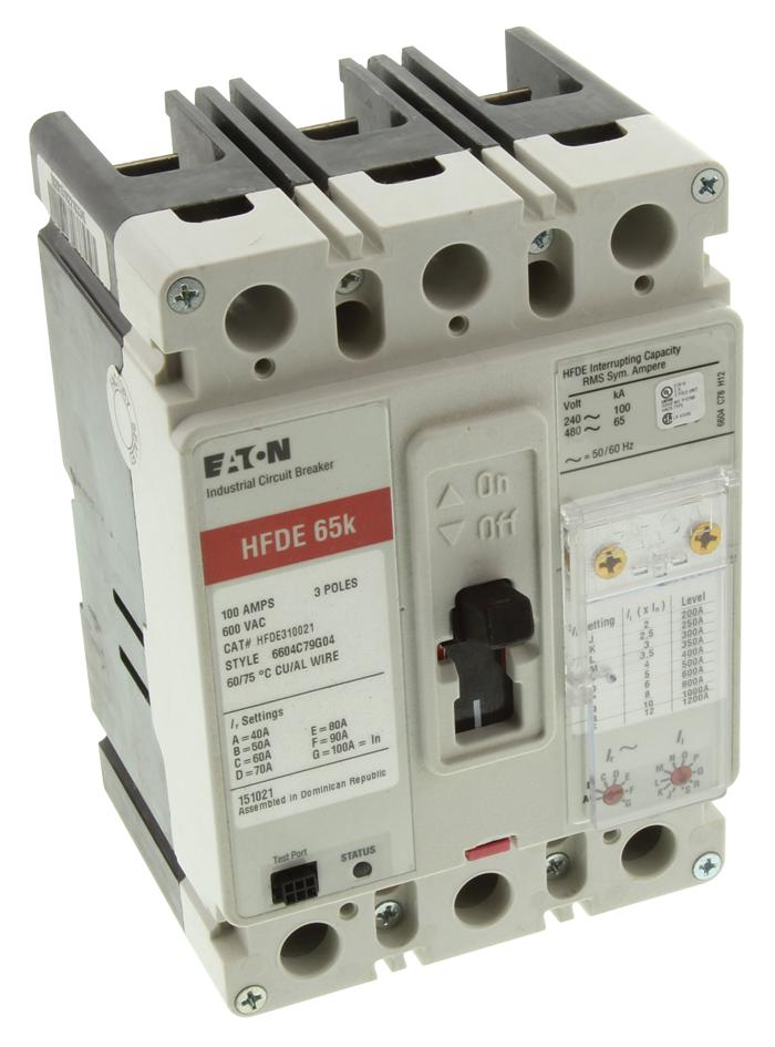 HFDE310021 - Eaton Cutler Hammer - Electronic Circuit Breaker, FD Frame ...