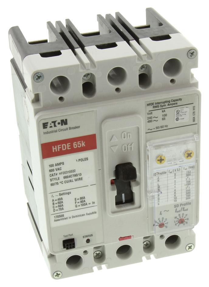 HFDE310022 - Eaton Cutler Hammer - Electronic Circuit Breaker, FD Frame ...