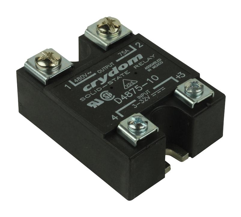 D4875-10 - Sensata/crydom - Solid State Relay, SPST-NO, 75 A