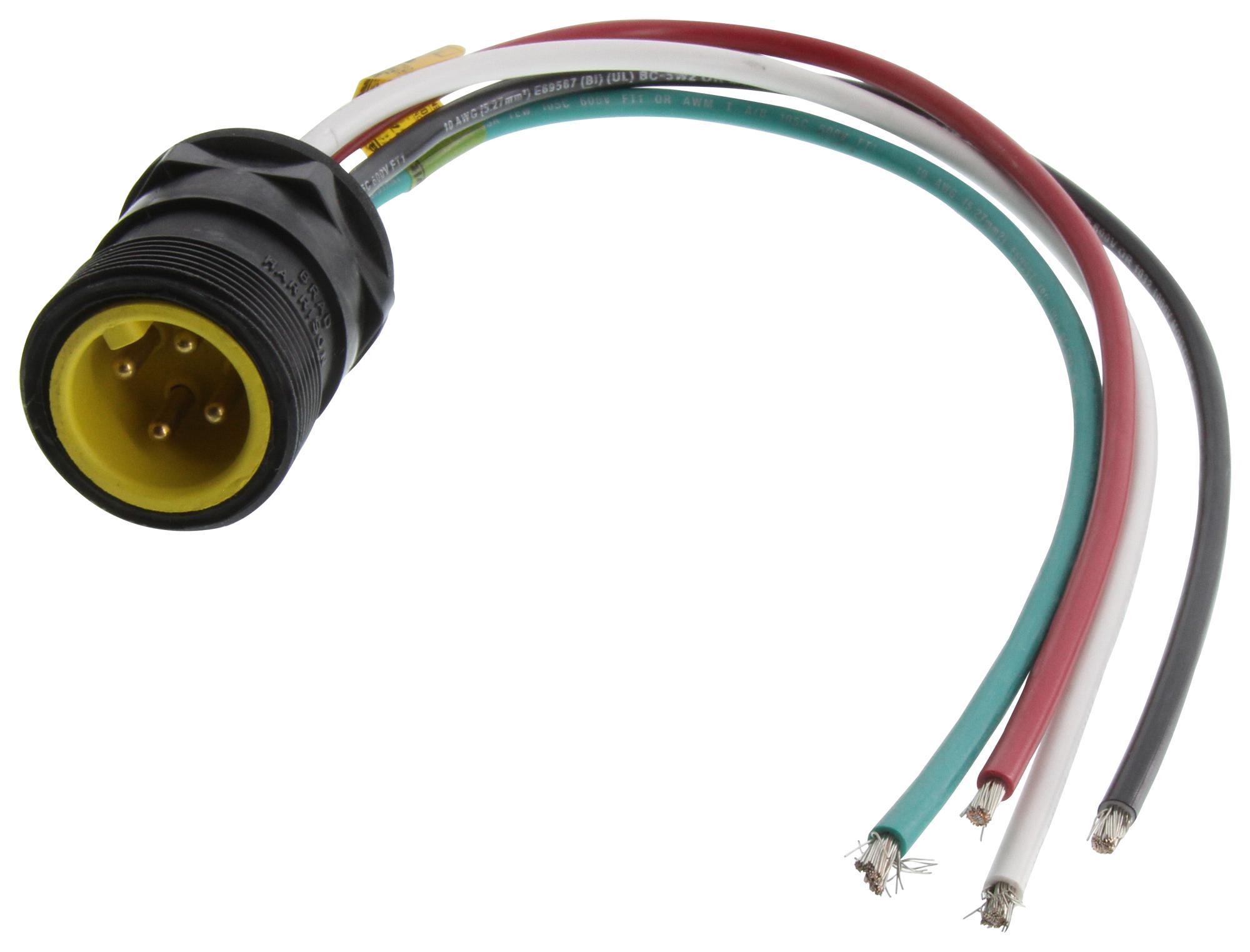 130003-0061 - Molex - Sensor Cable, 4Pos, 3/8"-16 UN Receptacle