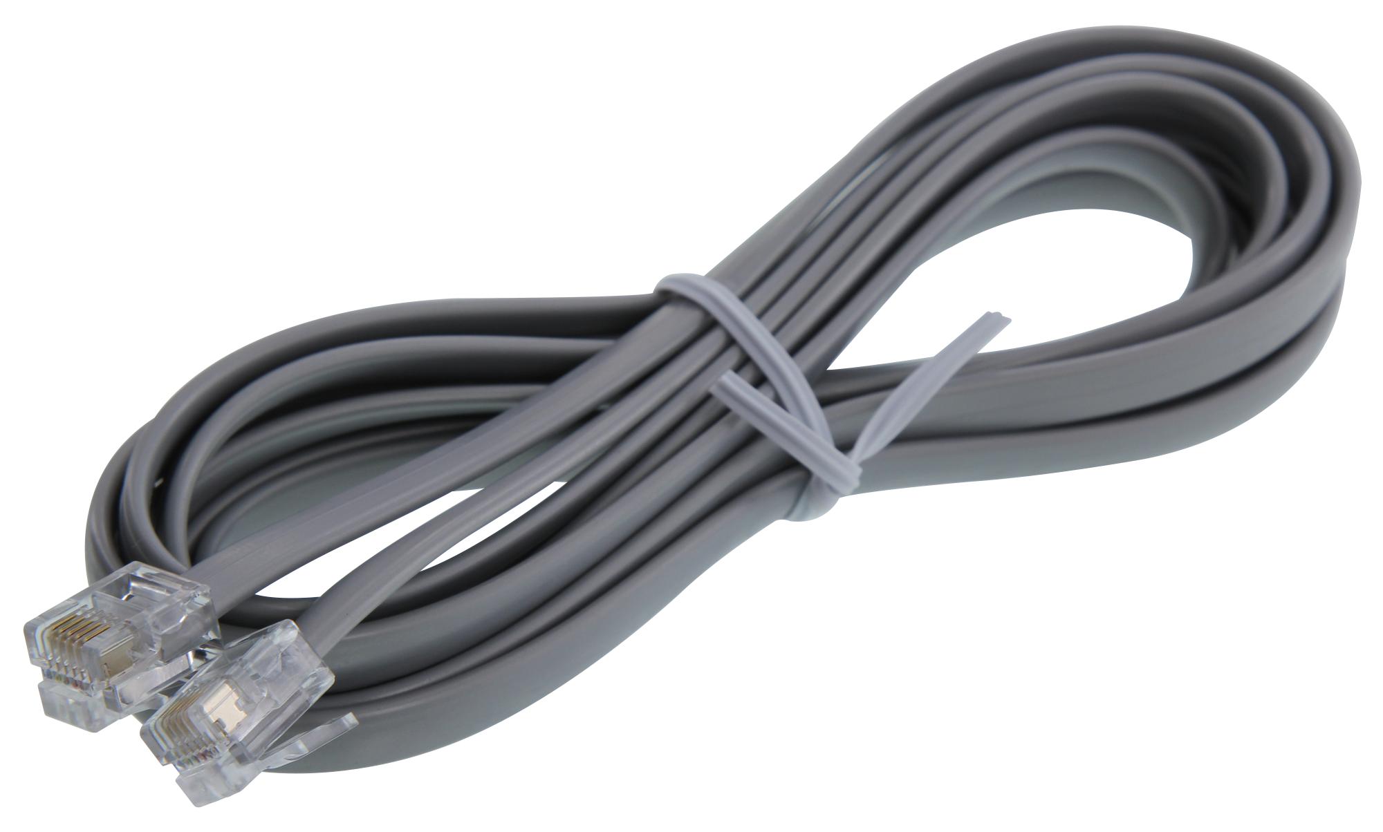 36-601 - Mcm - Telephone Cable, Modular, 6P6C Modular Plug to 6P6C Modular Plug