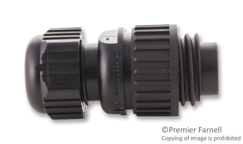 CA6LS - Hirschmann - Circular Connector, CA Series, Cable Mount Plug
