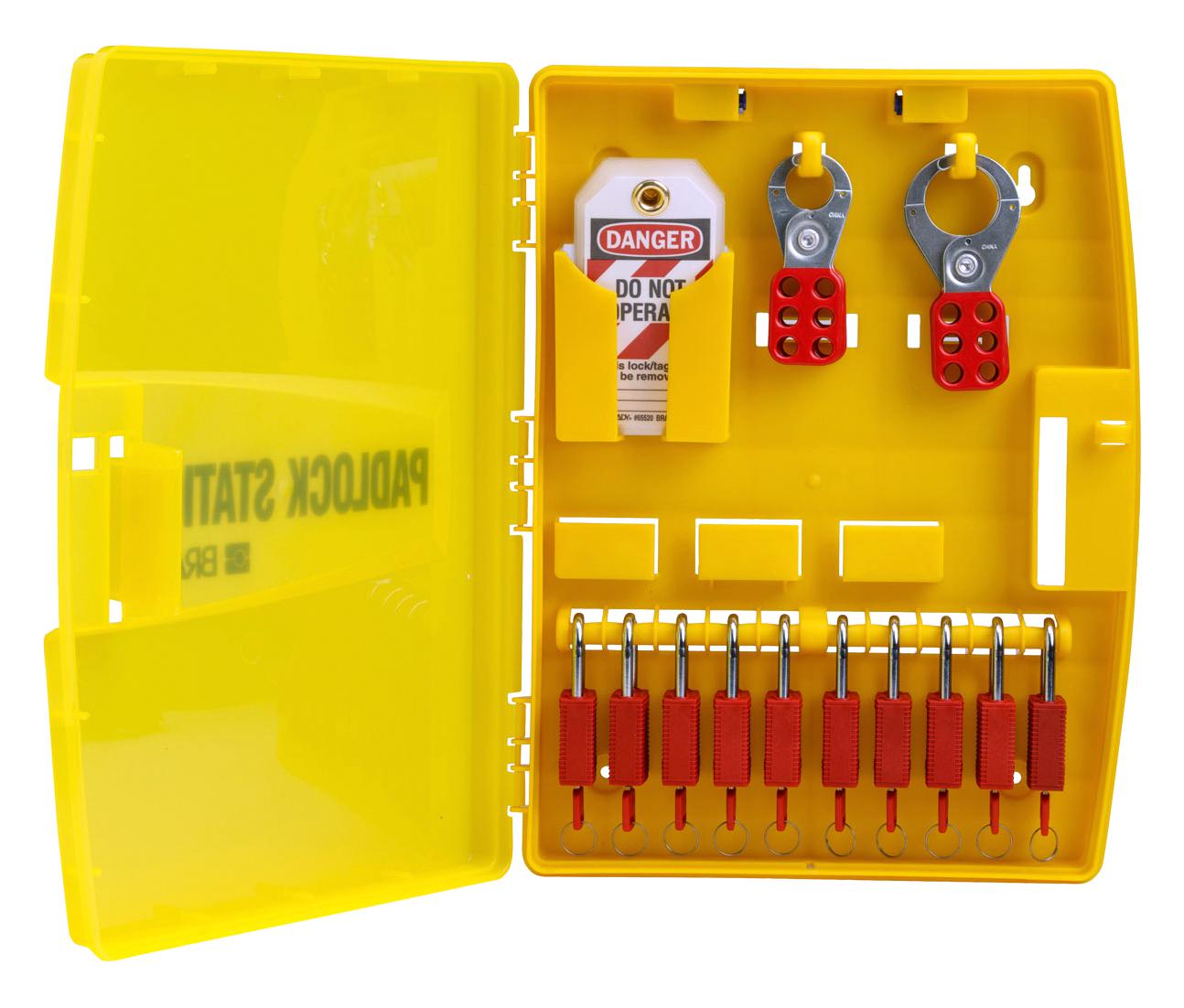 150984 - Brady - PADLOCK STATION KIT WITH 10 PADLOCK