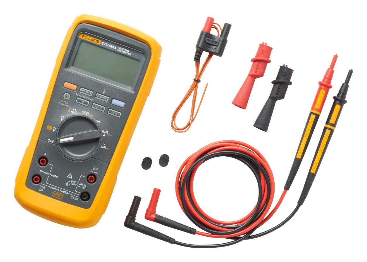 FLUKE-87V-MAX - Fluke - DIGITAL MULTIMETER, TRUE RMS, 10A